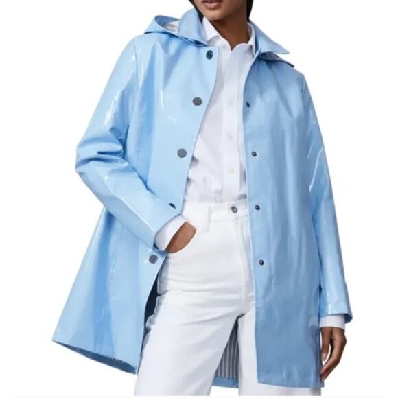 Jane Post | Jackets & Coats | Nwt Jane Post Iconic Princess Slicker Sky ...